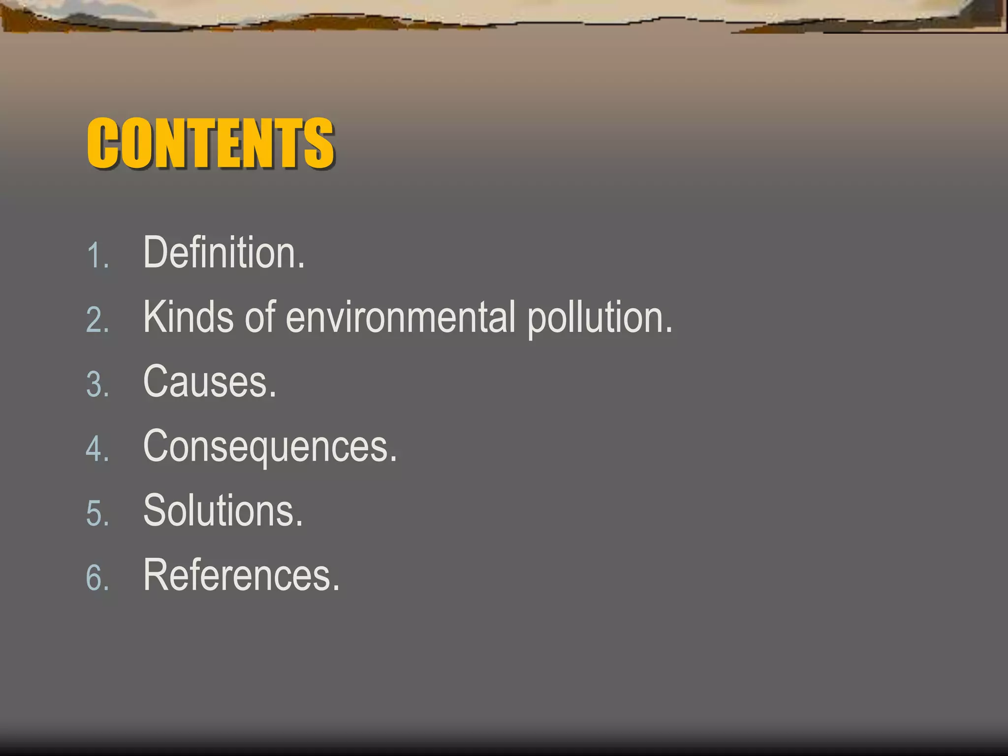 Environmental pollution | PPTX