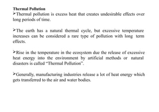Environment pollution:POLLUTION and POLLUTANTS | PPTX