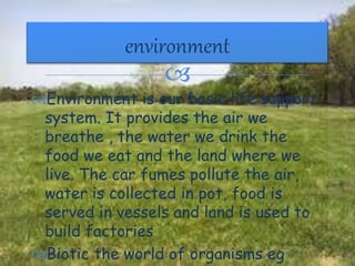 Environment ppt | PPTX