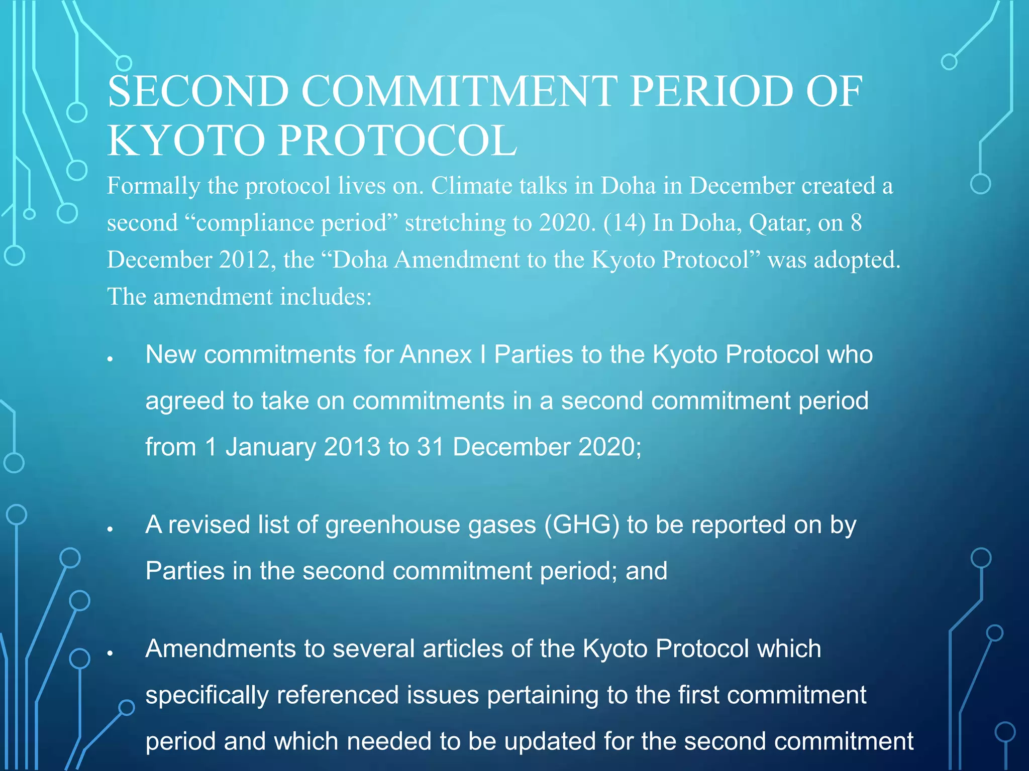 Kyoto Protocol (application, success, failure) | PPTX