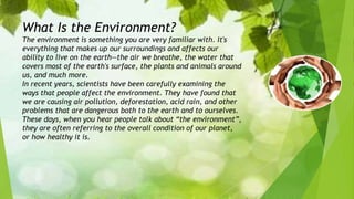Environment ppt | PPTX