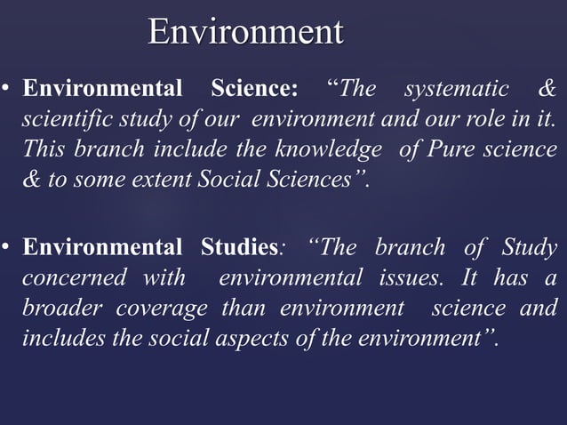 Introduction of Environment | PPT