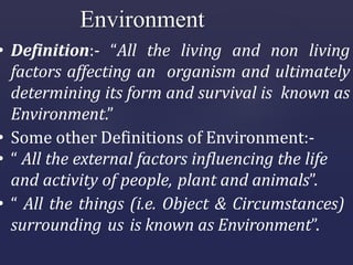 Introduction of Environment | PPTX