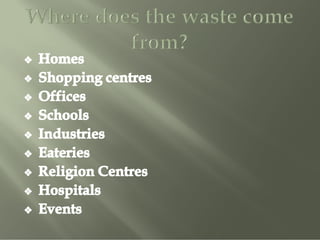 TURNING WASTE TO WEALTH: SUSTAINABLE ENVIRONMENT | PPT