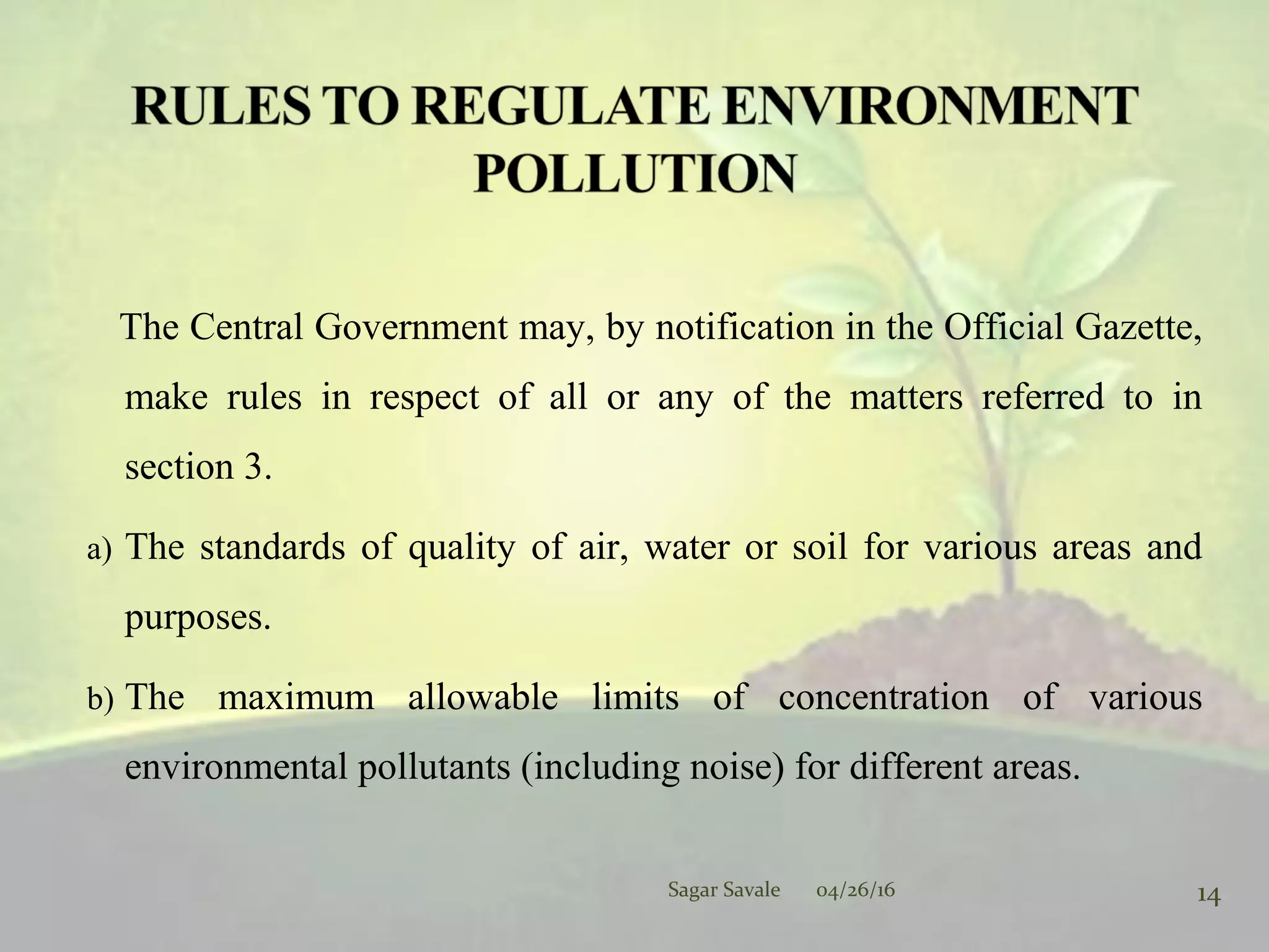 Environment protection act 1986 | PPT