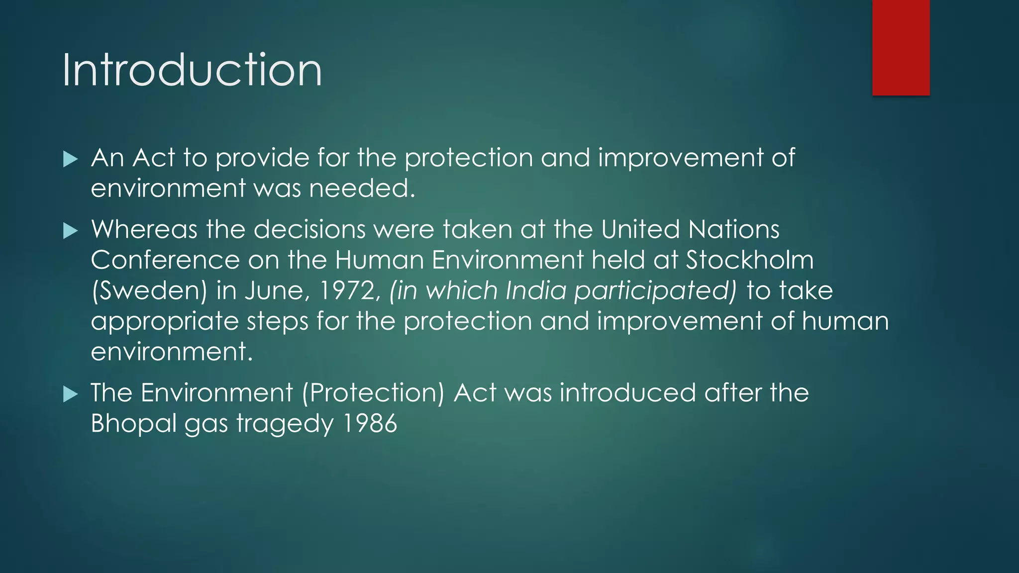 Environment protection act | PDF