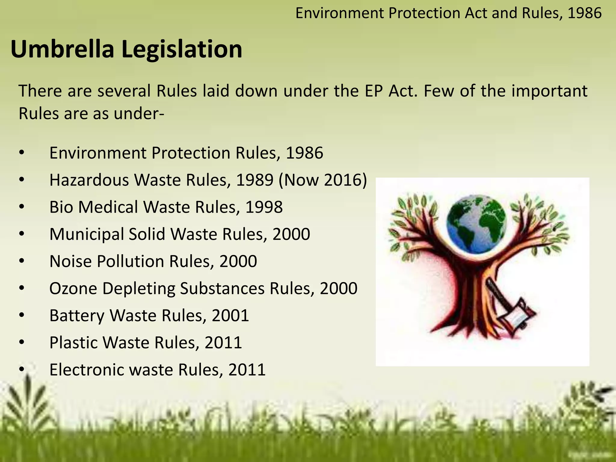 Environment protection act | PPTX
