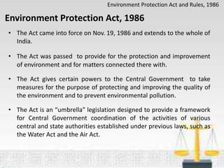 Environment protection act | PPTX