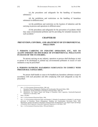 Environment Protection Act 1986 - Environment laws | PDF