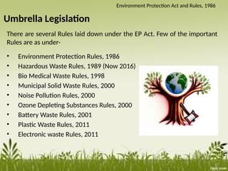 Environment Protection Act and Key Rules(1).pptx | Environmental ...