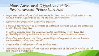 Environment protection act and rules | PPTX