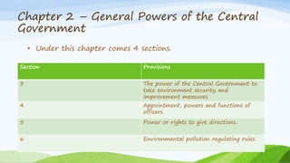 Environment protection act and rules | PPTX