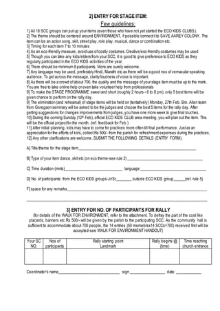 Environment rally entry form | DOCX