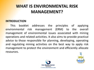 Environmental Risk Management | PPTX