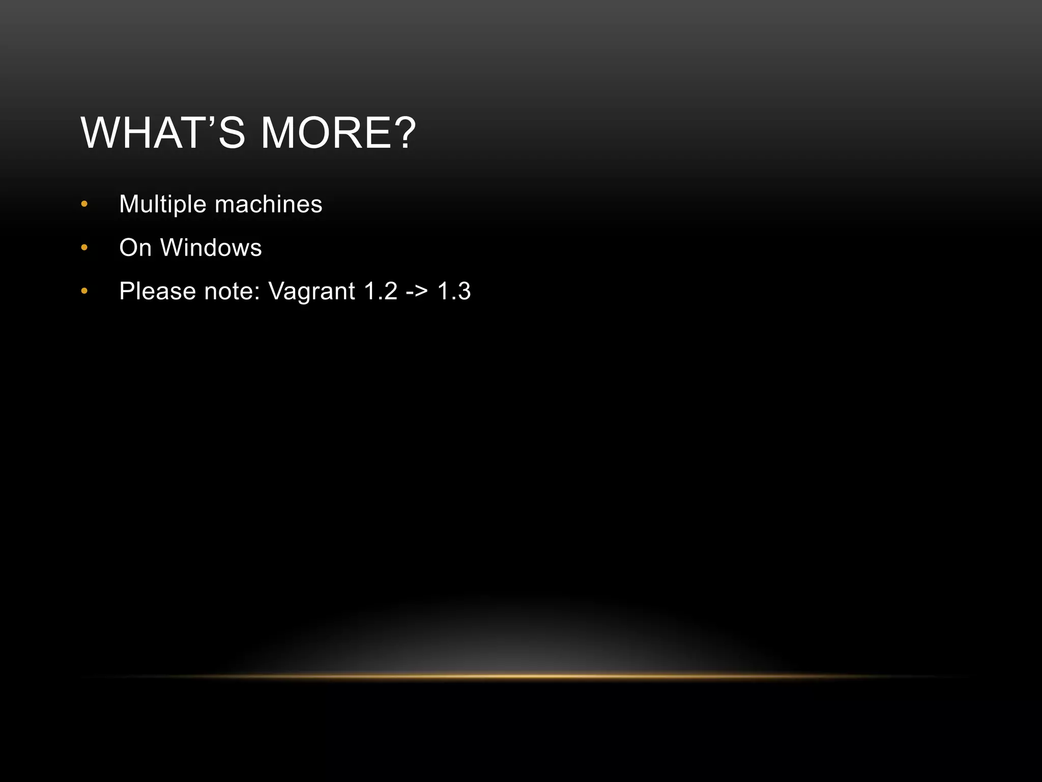 Environments line-up! Vagrant & Puppet 101 | PPTX | Operating Systems | Computer Software and ...