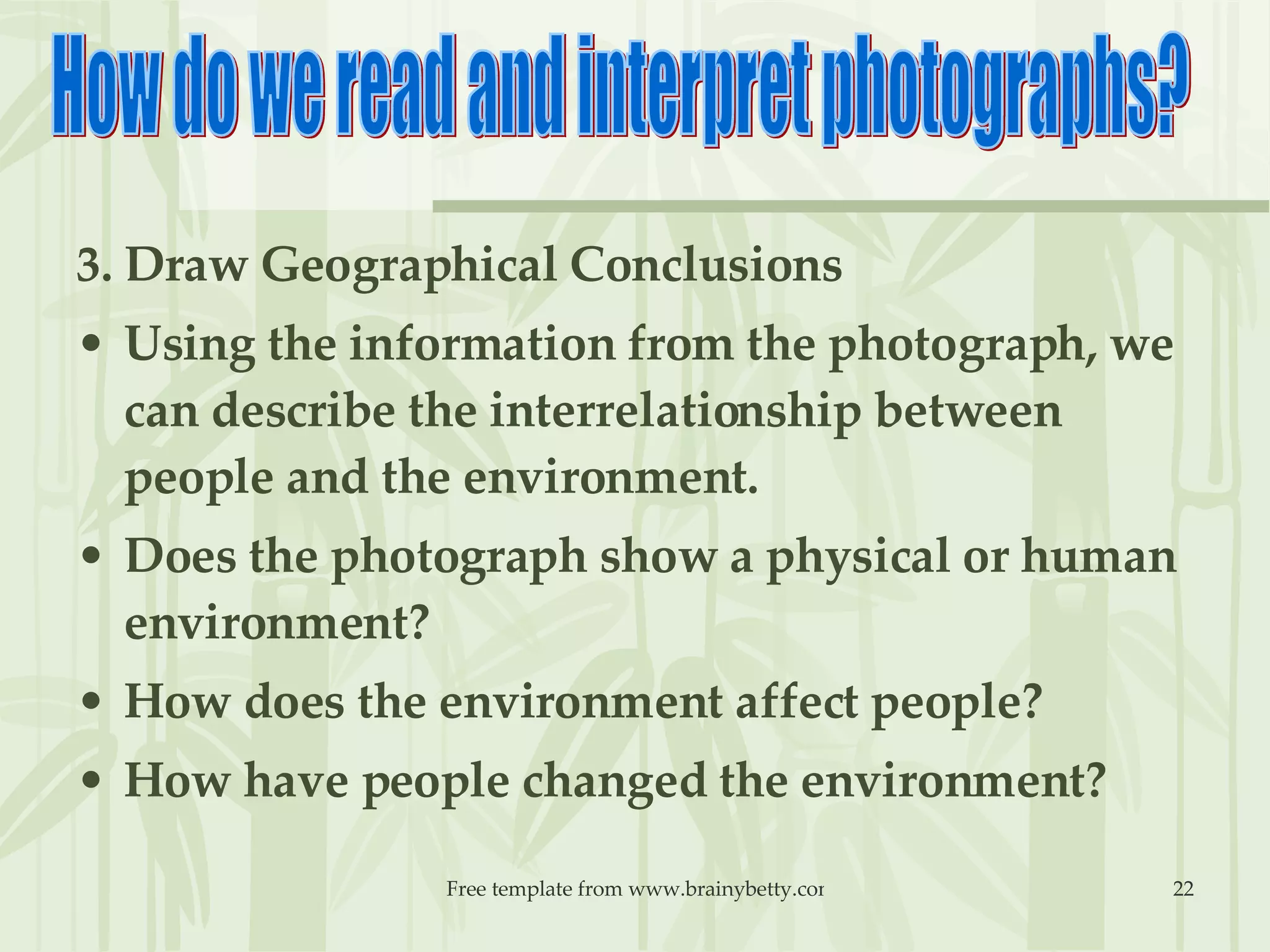 Environments Through Photographs | PPT