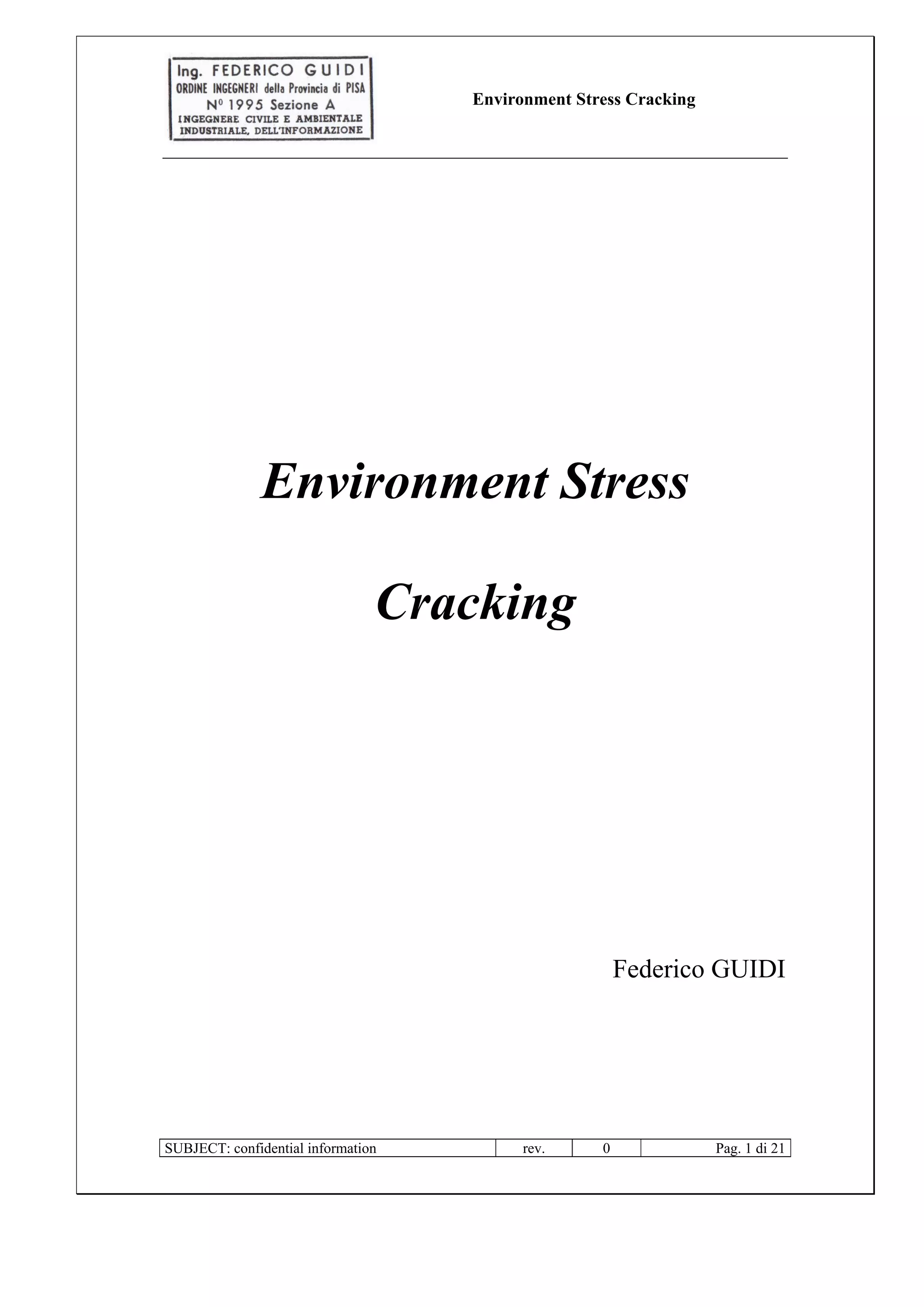 Environment Stress Cracking | PDF