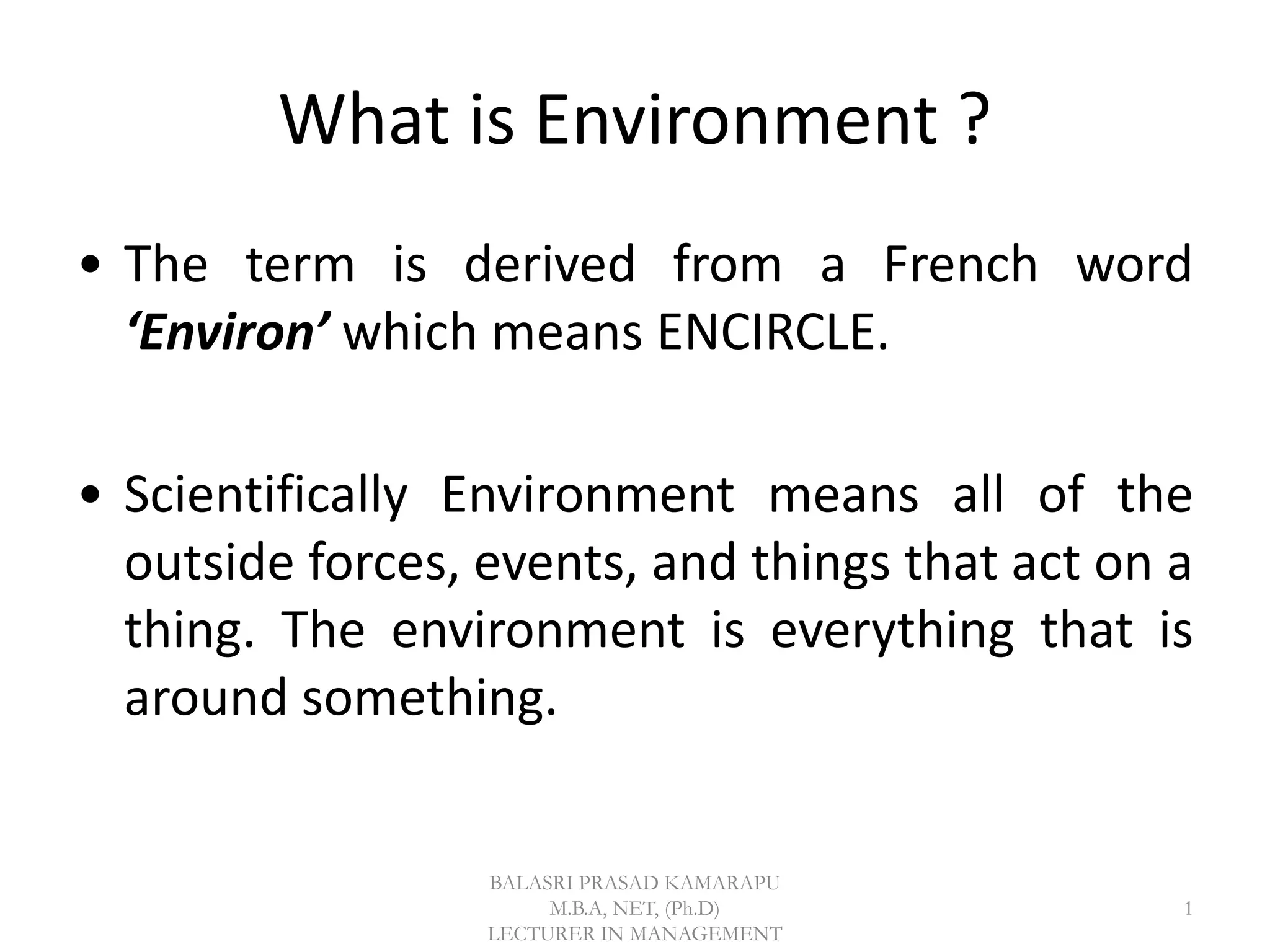 Environment studies Unit-I for B.Com, BBA, BA, B,Sc - I year, B.Tech