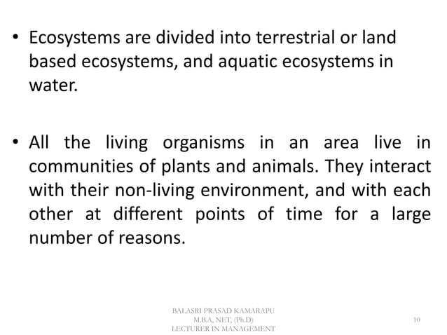 Environment studies Unit-I for B.Com, BBA, BA, B,Sc - I year, B.Tech ...