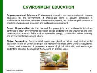 PPT on Environment studies for teachers and students | PPT