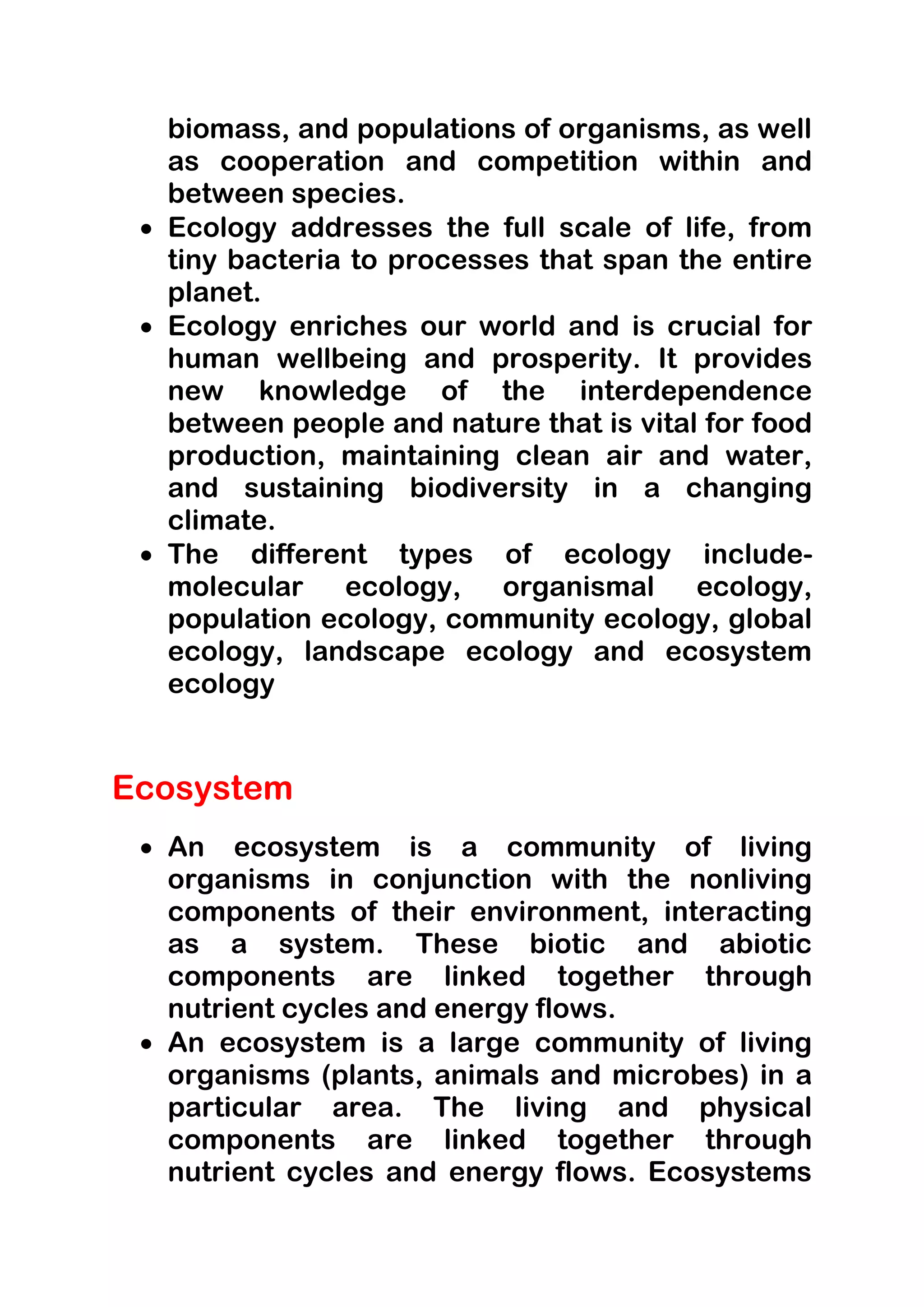 Environment complete unit-1 by Yogesh | PDF
