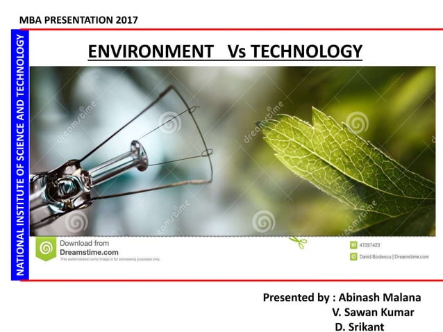 Environment vs technology | PPTX