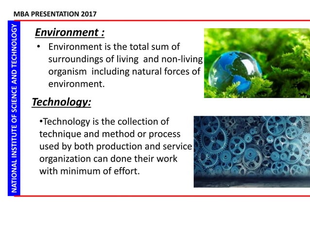 Environment vs technology | PPTX