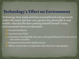 Environment Vs Technology | PPTX