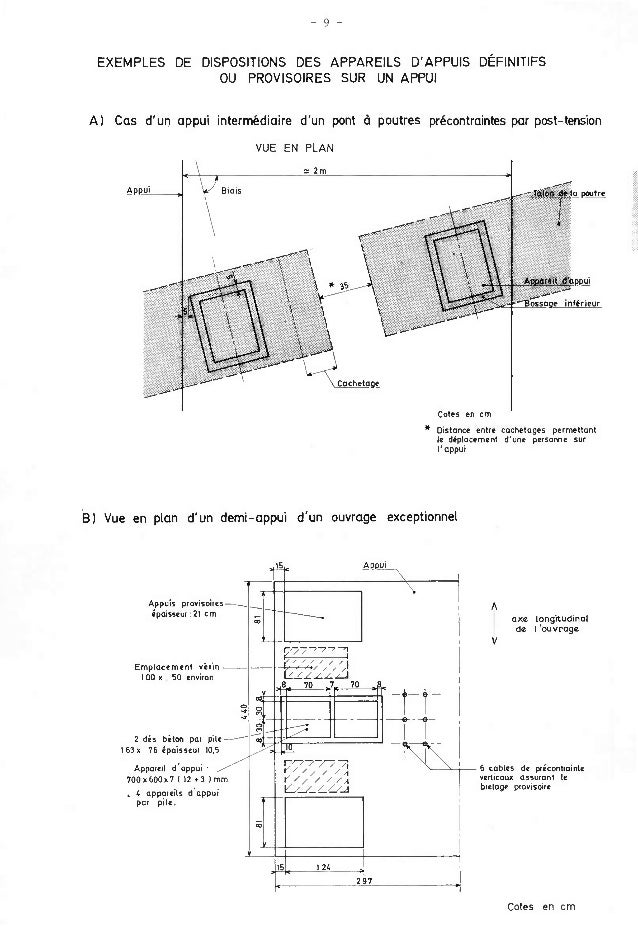 Environnement des appareil d'appui en elastomère fretté aaef recueil