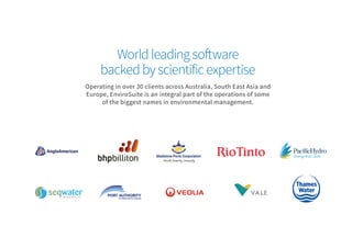 EnviroSuite - The future of Water Resource Management | PDF