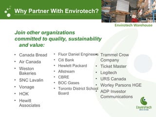 Envirotech Presentation | PPT | Green Solutions | Business