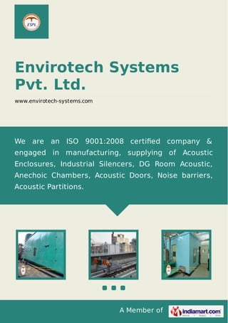 Envirotech Systems Pvt. Ltd., Noida , Room Acoustic | PDF | Audio ...