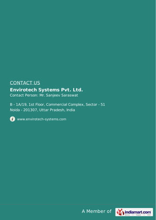 Envirotech Systems Pvt. Ltd., Noida , Room Acoustic | PDF | Audio ...