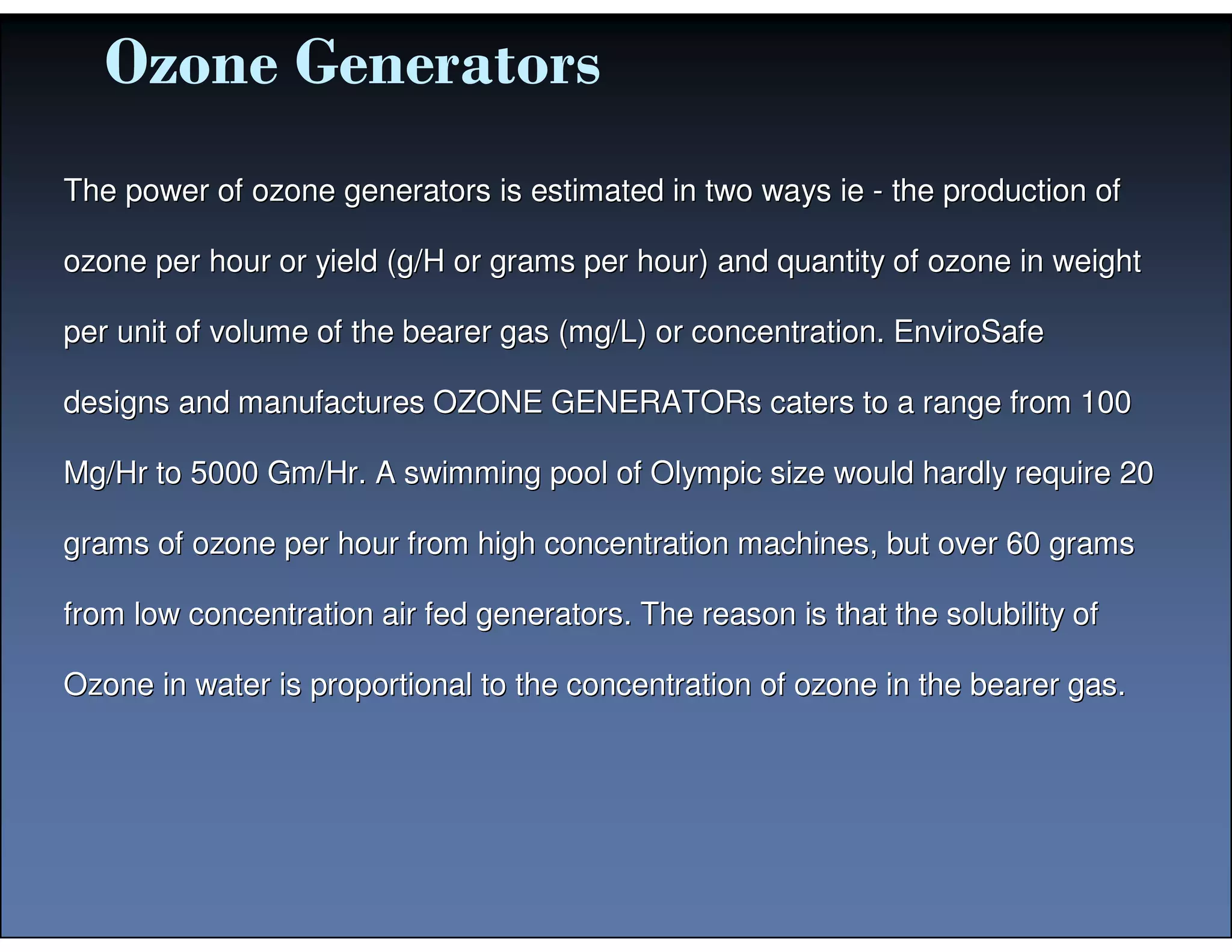 Envirozone Ozone Presentation | PDF