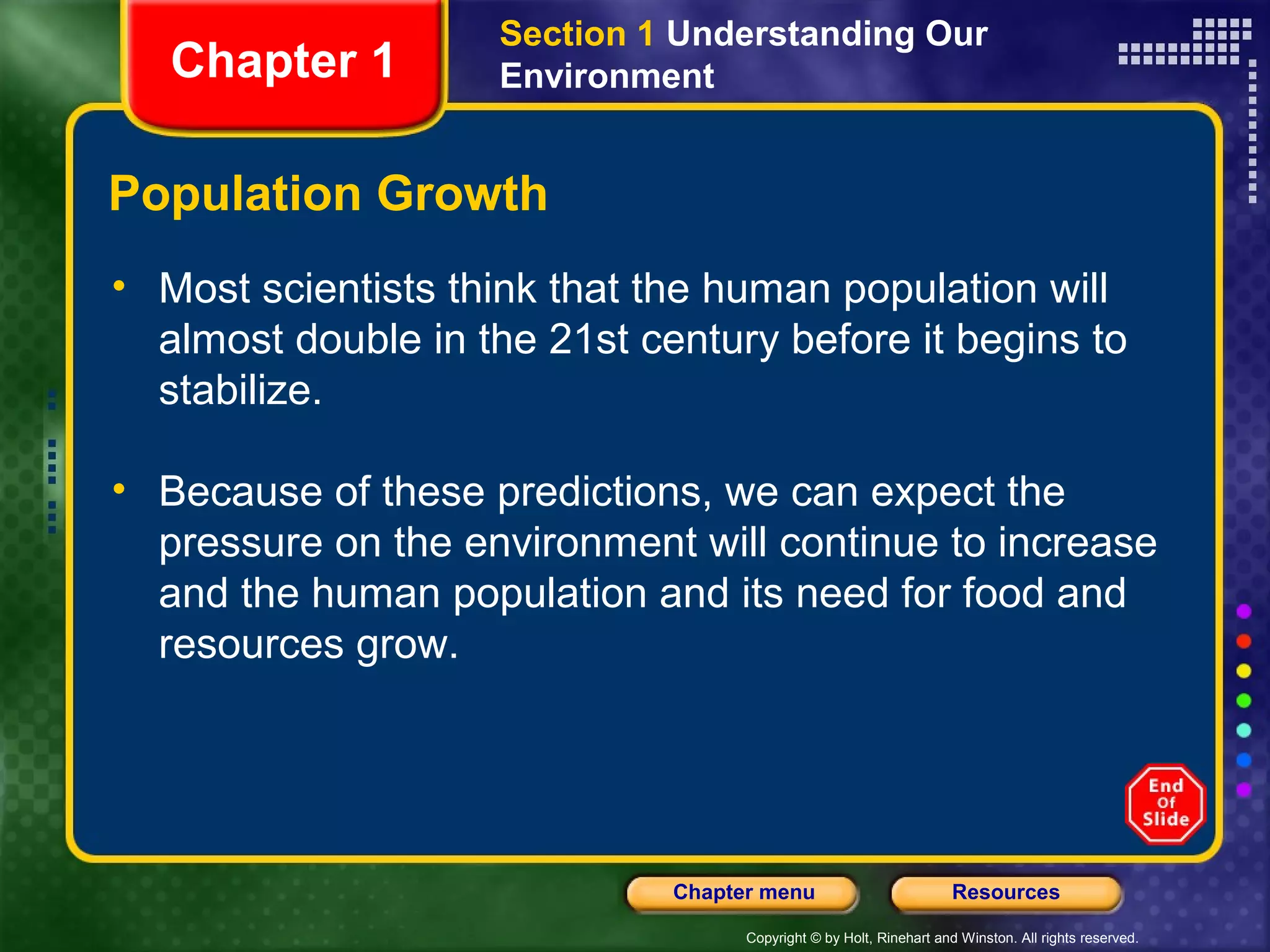 Envi sci ch1 sect 1 ppt | PPT