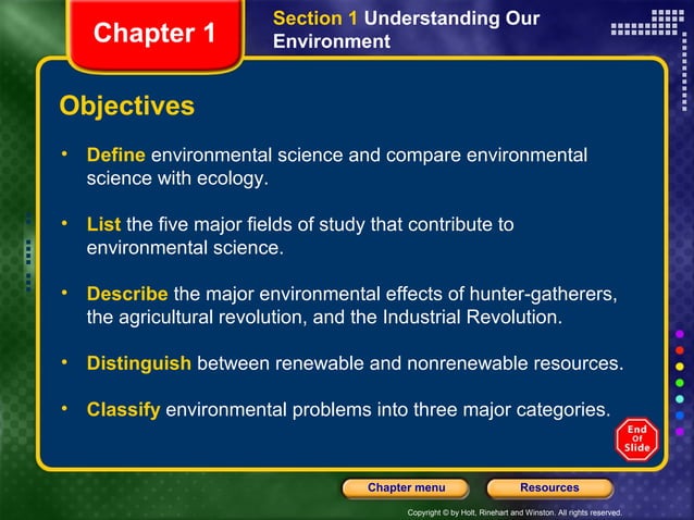 Envi sci ch1 sect 1 ppt | PPT
