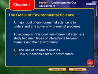 Envi sci ch1 sect 1 ppt | PPT