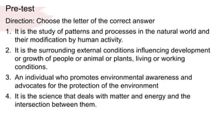 ENVI SCIE. Q1-W1.pptx | Environment | Science