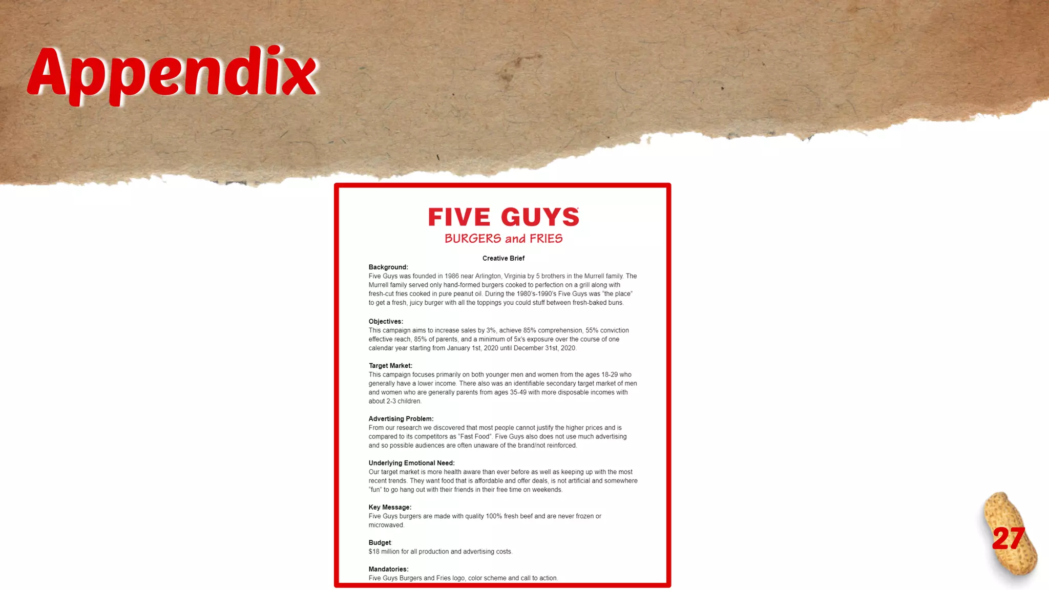Five Guys Ad Plan Book | PDF