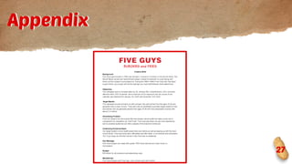 Five Guys Ad Plan Book | PDF