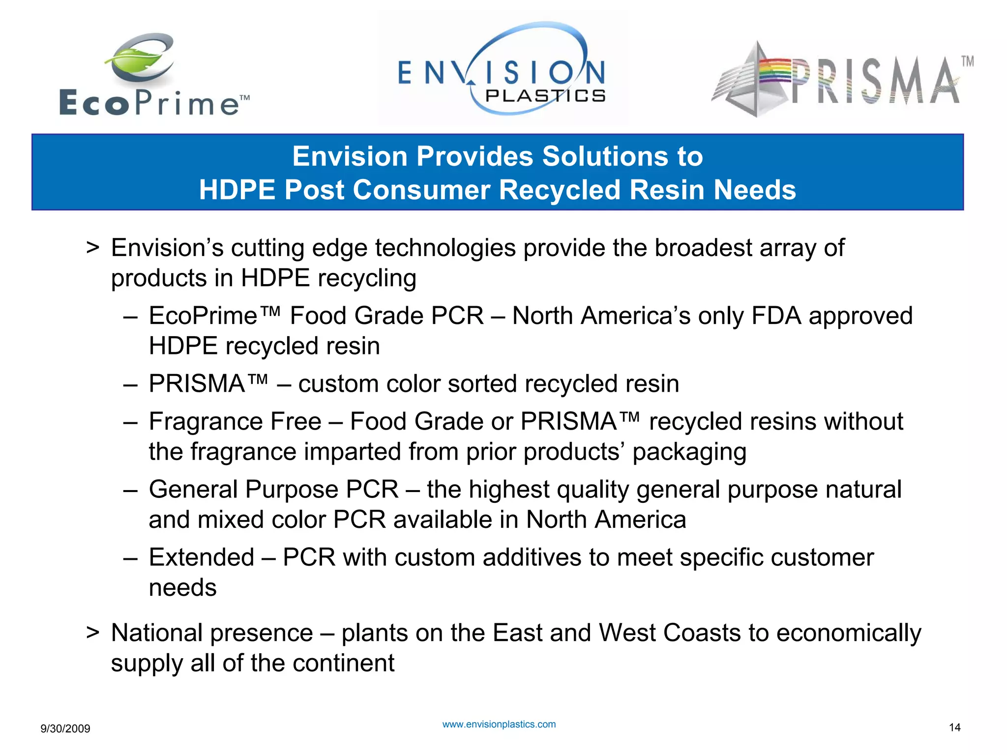 Envision Capabilities Presentation | PDF | Food & Drink