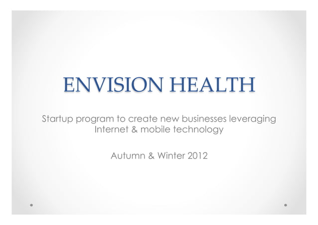 Envision Health 2012 Autumn&Winter | PDF | Business | Business and Finance