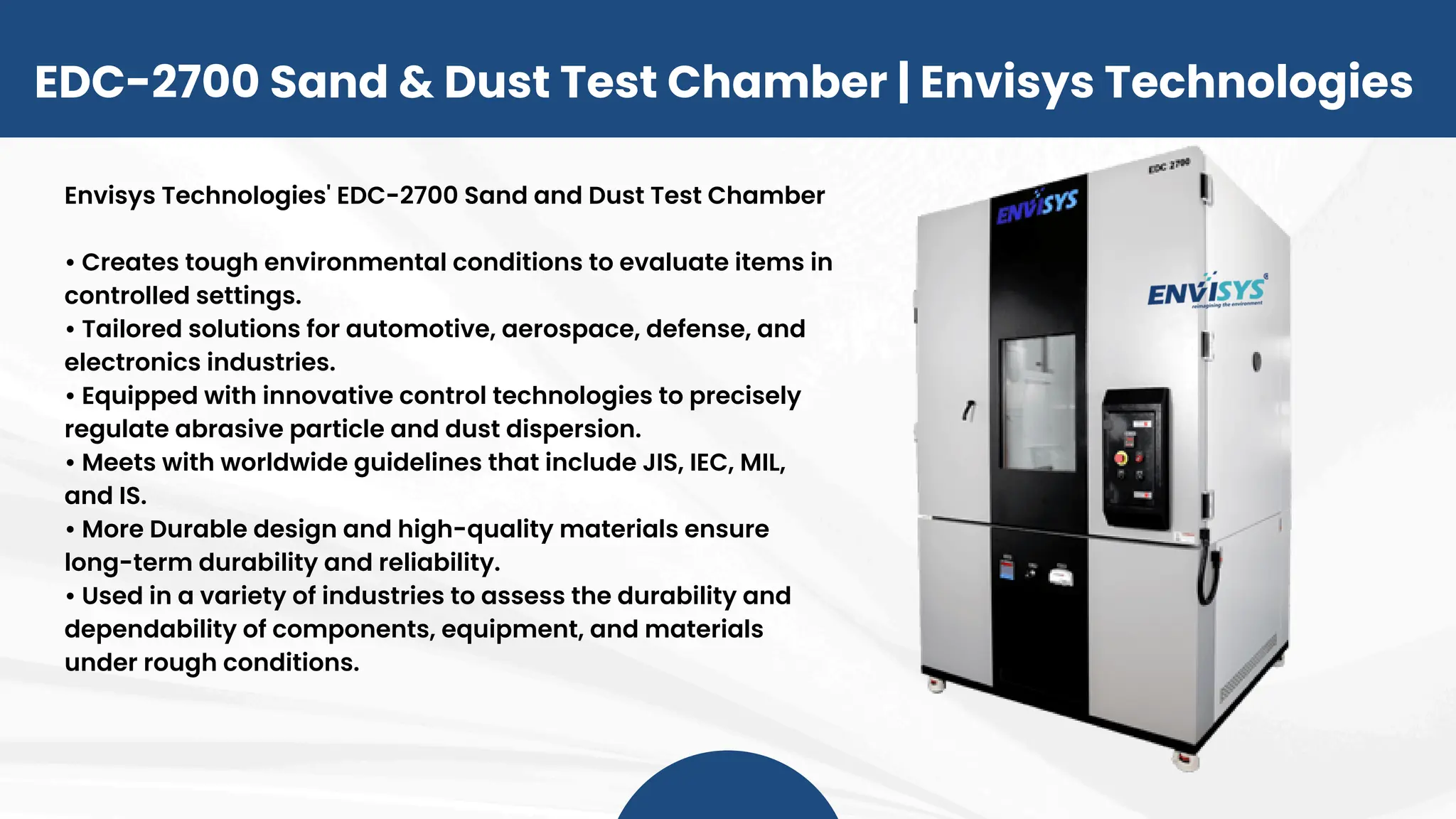 Envisys Technologies - Blowing Sand & Dust Test Chambers.pdf