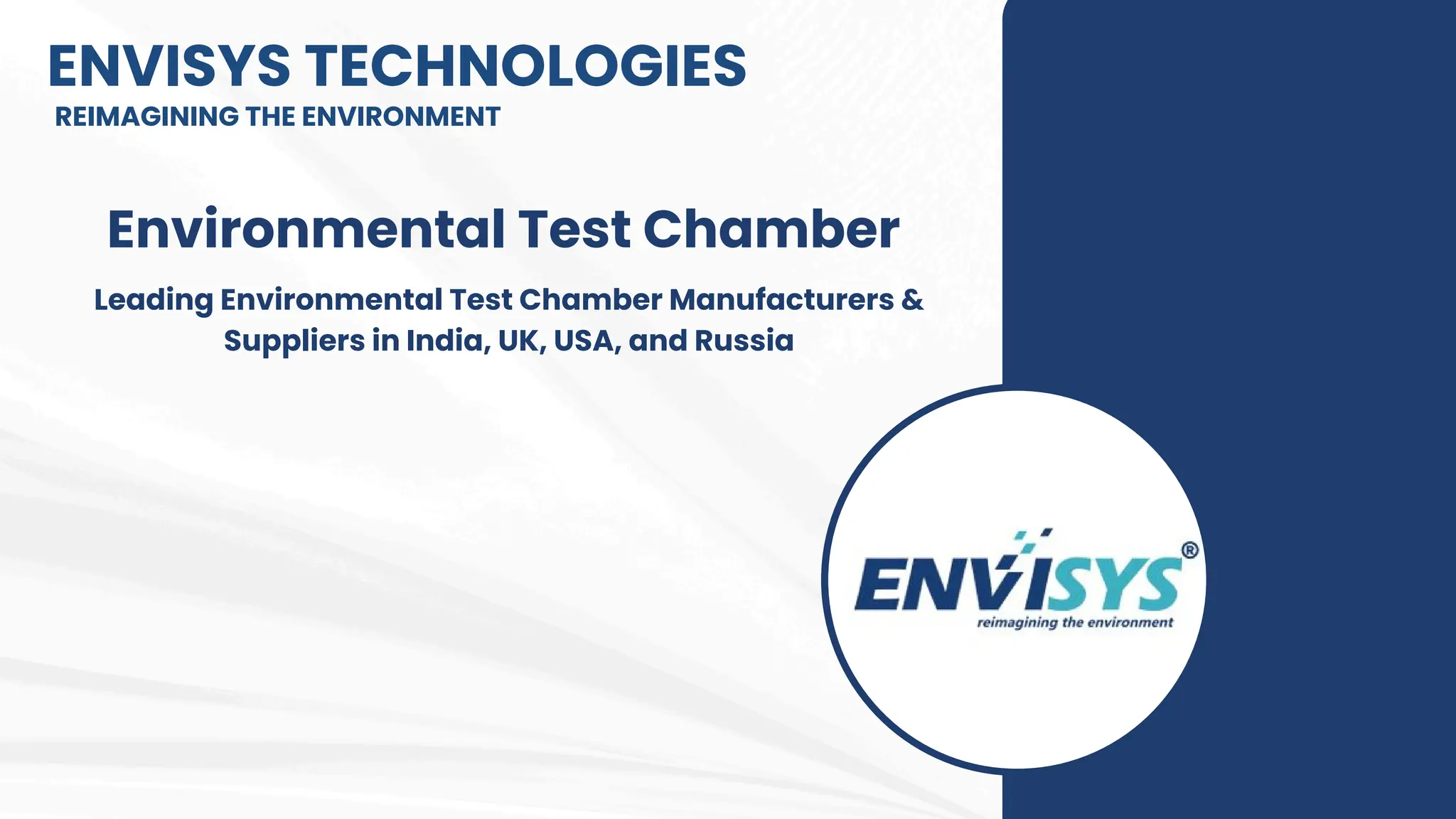 Envisys Technologies -Leading Environmental Test Chamber Manufacturers ...