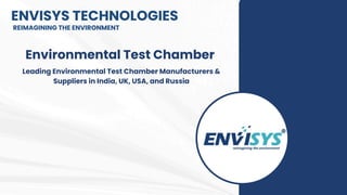 Envisys Technologies -Leading Environmental Test Chamber Manufacturers ...