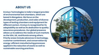 Envisys Technologies -Leading Environmental Test Chamber Manufacturers ...