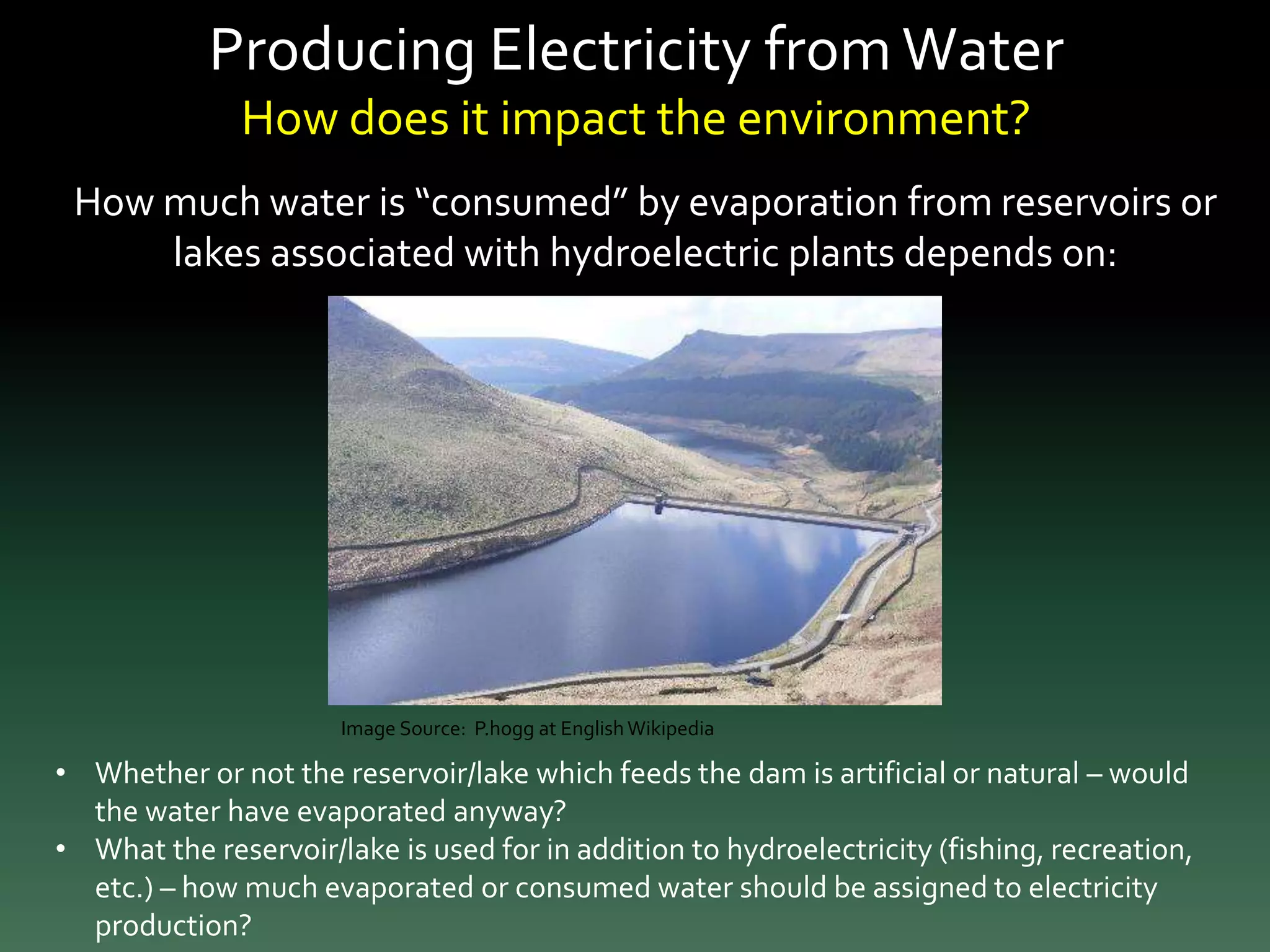 Environmental Impacts of Electricity Production | PPTX