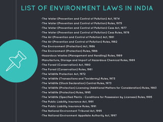 Environment Laws | PPT