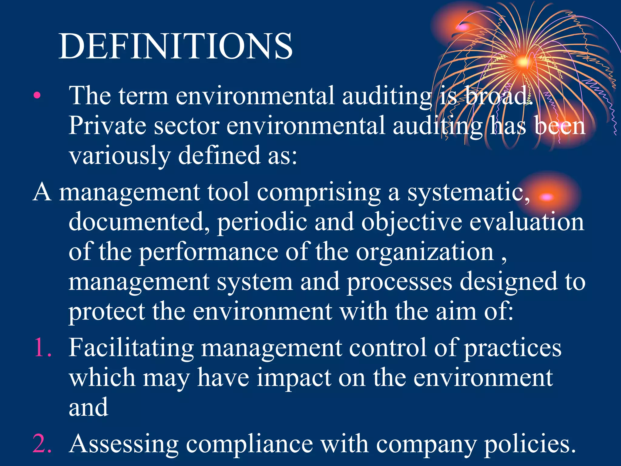 Environmental Audit | PPTX