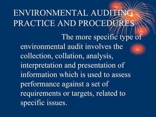 Environmental Audit | PPTX